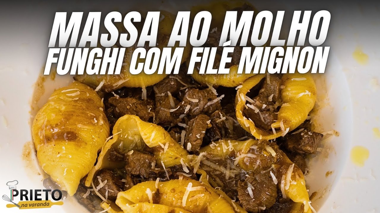 MASSA AO MOLHO FUNGHI COM FILÉ MIGNON - Ingredientes, Receita e Como ...