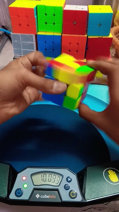 solving 3 by 3 rubix cube #shorts #cubing - YouTube