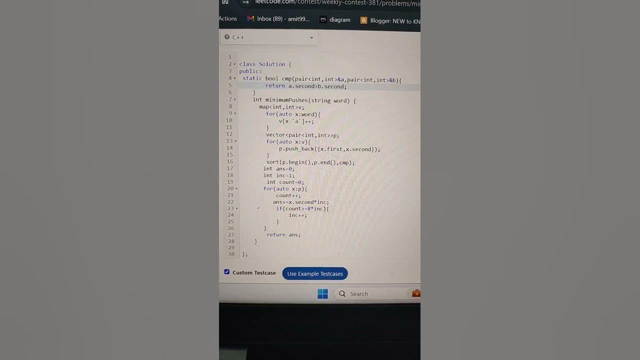 Leetcode Weekly Contest Problem Solution Leetcode Contest Dsa