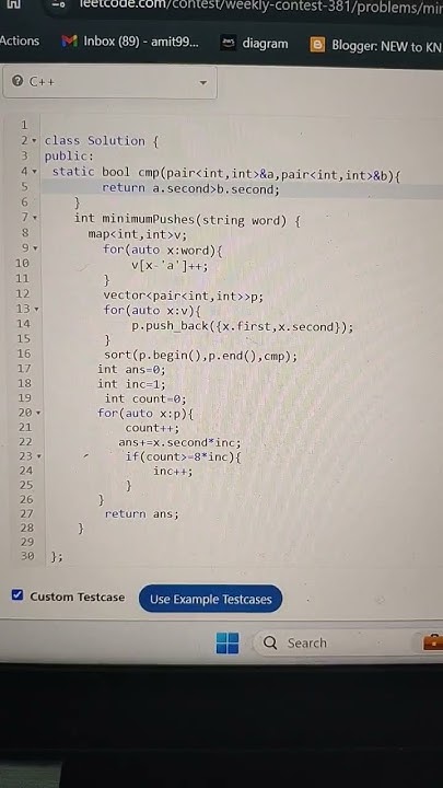 Leetcode Weekly Contest Problem Solution Leetcode Contest Dsa