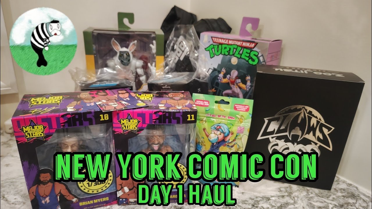 New York Comic Con 2025 Day 1 Haul (NYCC Exclusives, Giveaways, Toys ...