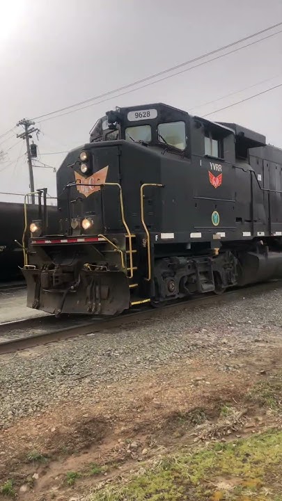 YVRR locomotives coming forward to rural hall - YouTube