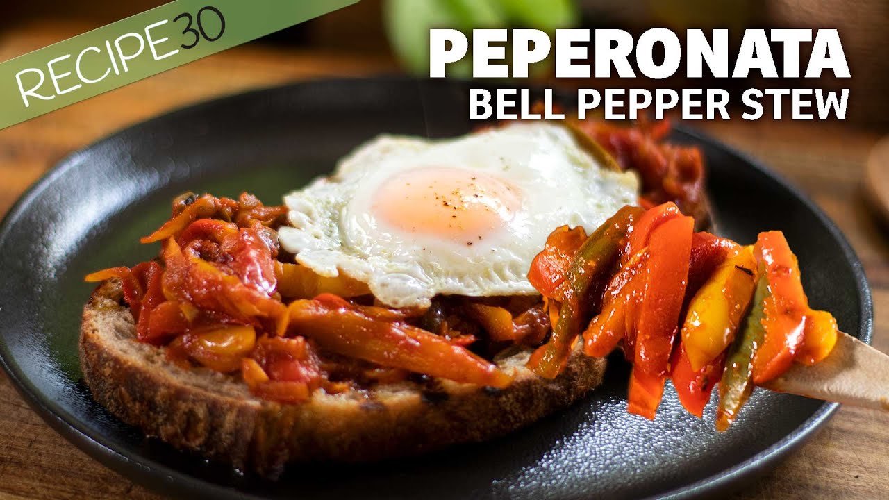 Peperonata, a Simple Bell Pepper Stew Italians Love! - YouTube