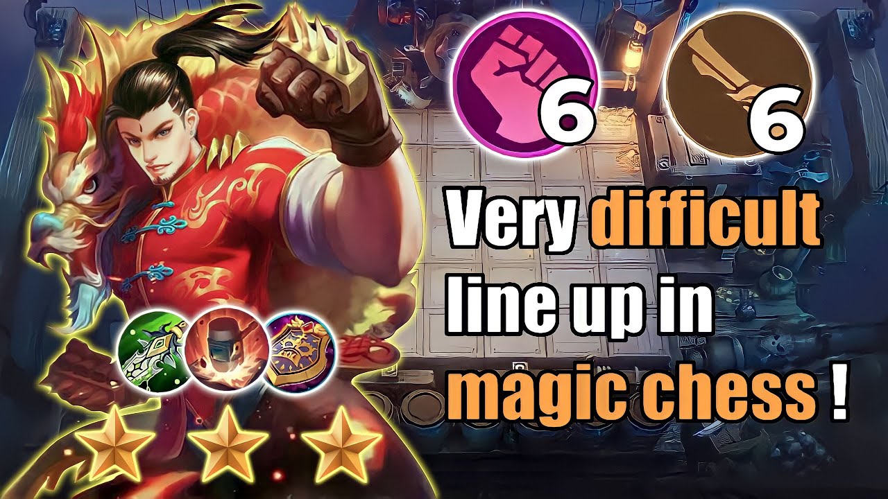 (VERY DIFFICULT) CHOU LINE UP IN MAGIC CHESS MOBILE LEGENDS | CHOU BEST ...