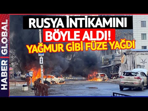 Putin Emri Verdi Rusya Ukrayna'dan Böyle İntikam Aldı! Yağmur Gibi Füze Yağdı