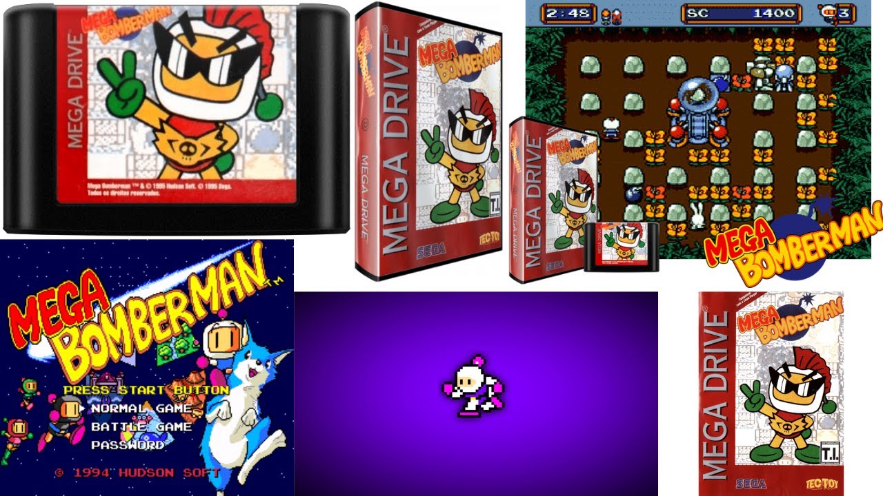 Trailer,manual,ROM,ISO,capa,box3d,cartucho,imagens Mega Bomberman (Mega ...