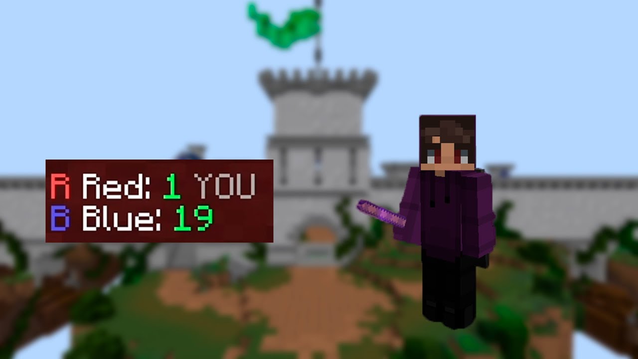 Winning 1v19 in Hypixel BedWars Castle - YouTube