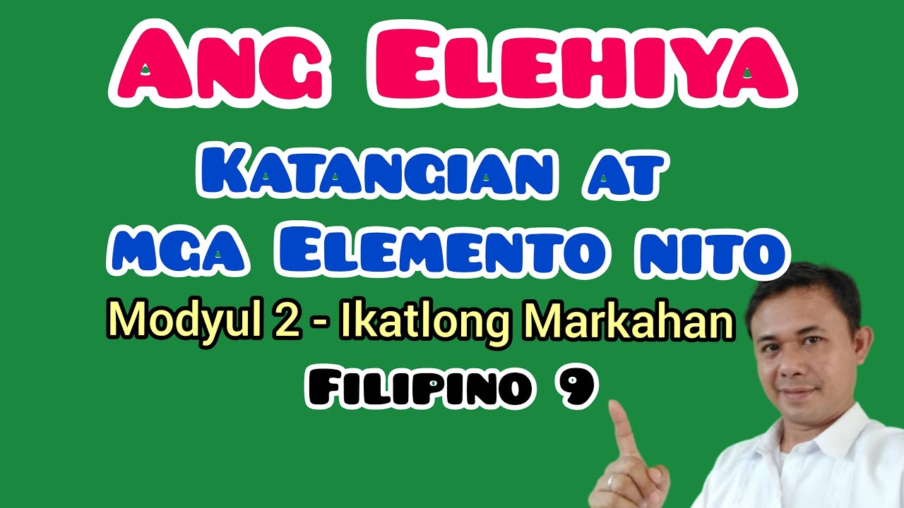 Elehiya, Katangian at mga Elemento, Ano ang Elehiya - YouTube