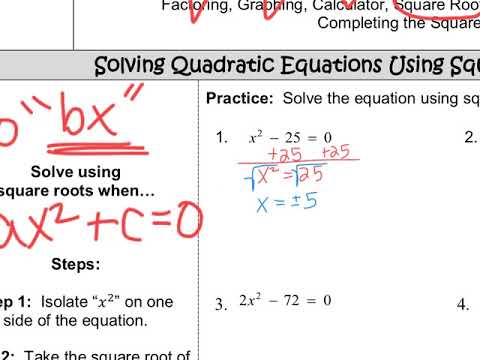 Algebra 1 Chapter 9.3 - Part 1 - YouTube