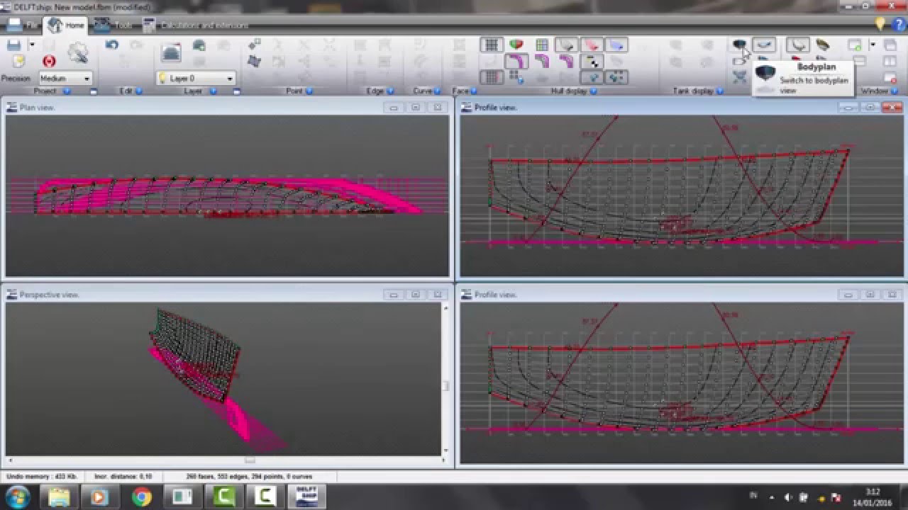 How to marking a Lines Plan on Delftship - YouTube