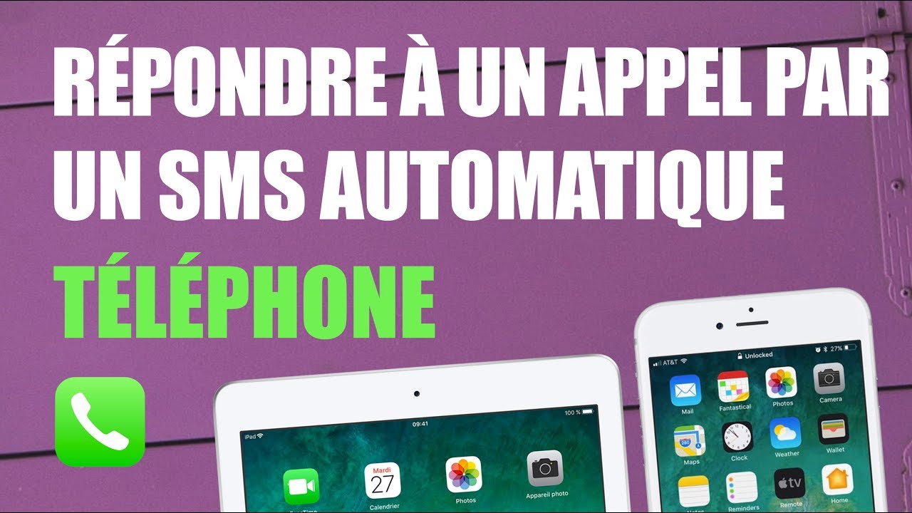 iPhone : répondre à un appel par un SMS automatique ou personnalisé ...