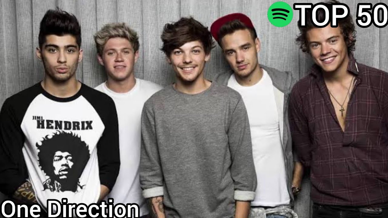 Top 50 One Direction Most Streamed Songs On Spotify - YouTube