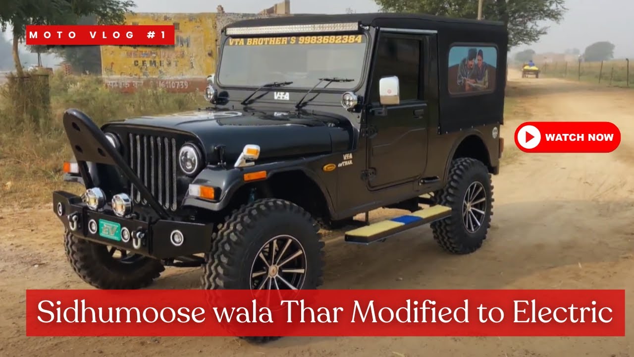 Sidhu Moose Wala Thar Modified to Electric | Electric thar | Electric ...