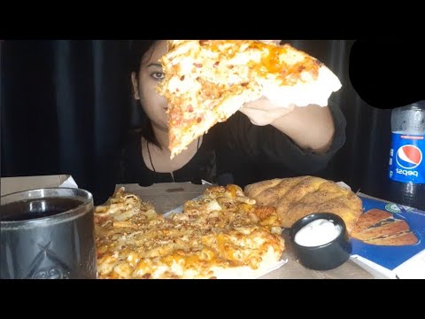 Eating ,Pasta Pizza ,Stuff Garlic Bread, Pepsi#delicious #homemade # ...