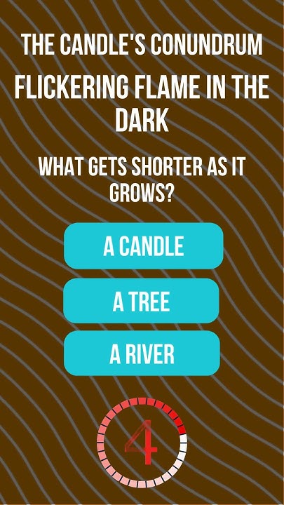 The Candle's Conundrum #riddle - YouTube