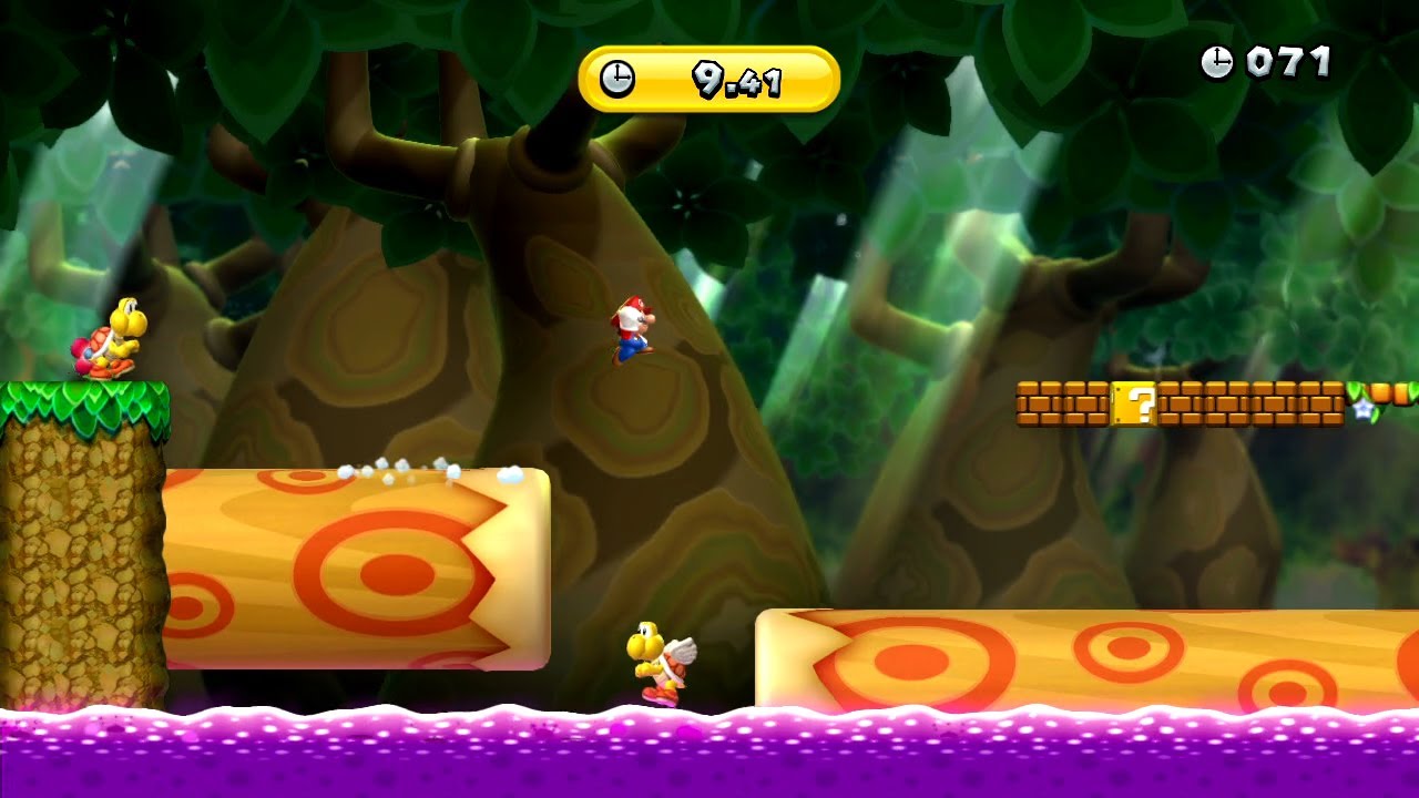 New Super Mario Bros. U - Desafíos: ¡Carrera por la ciénaga infecta ...