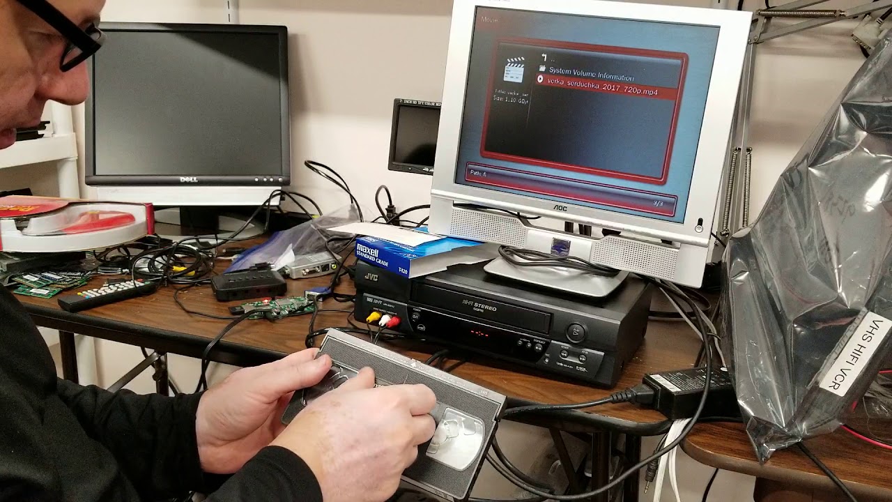 Putting a digital content on a VHS tape. WoW I just went back in time ...
