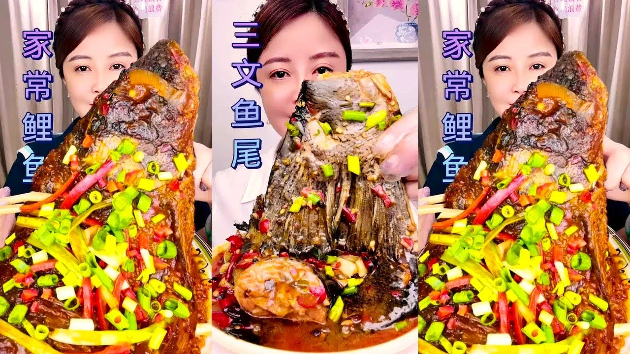 Asmr Eating Fish Fry, Big Fish Head Curry Mukbang | Eating Fish ASMR ...