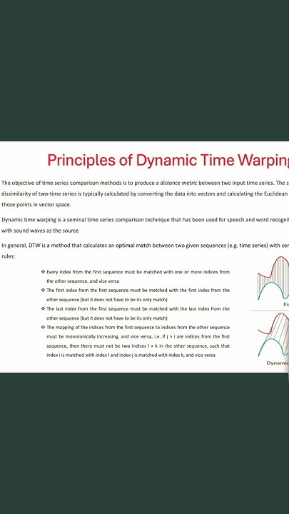 Principles of Dynamic Time Warping #datascience #timeseriesanalysis #dataanalytics - YouTube