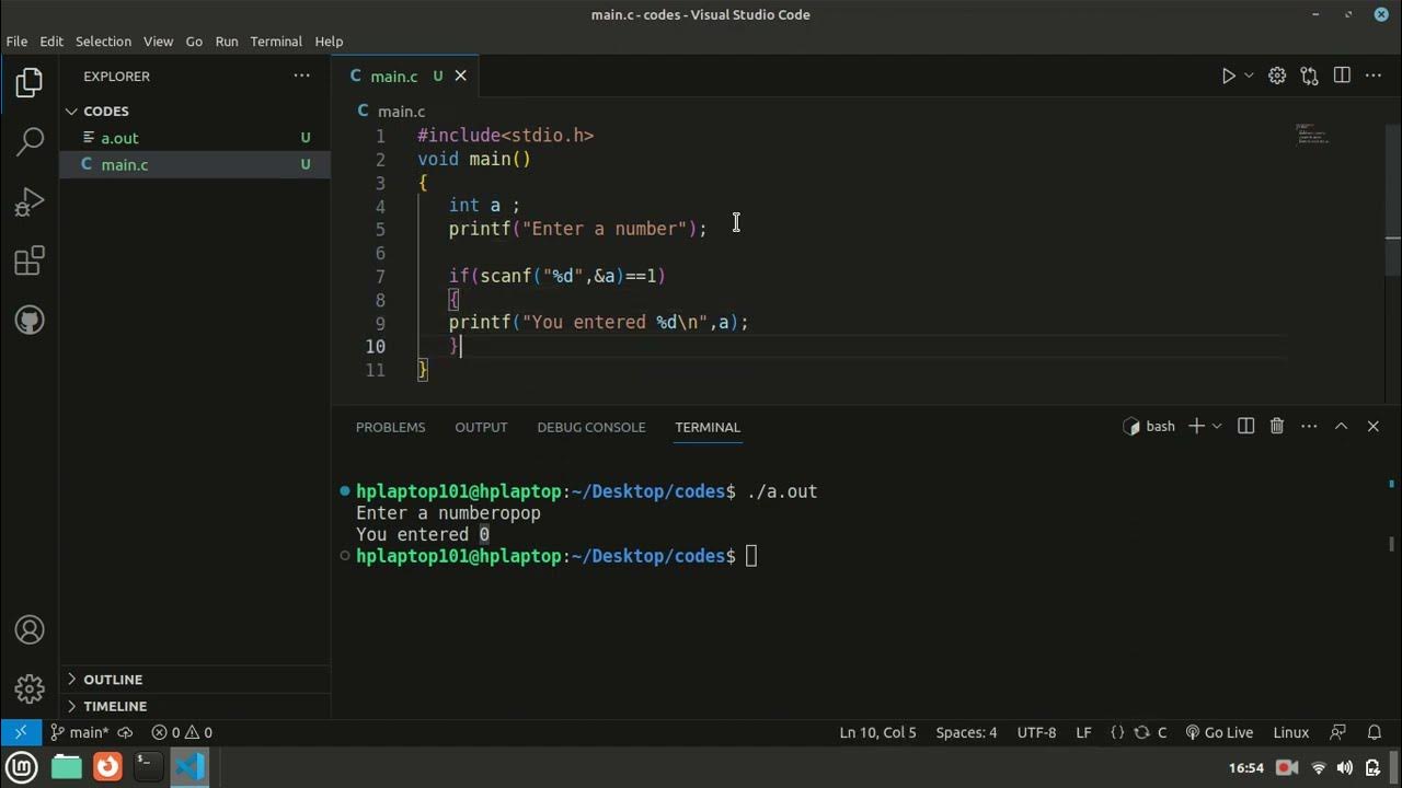 validating user input and format specifier - YouTube