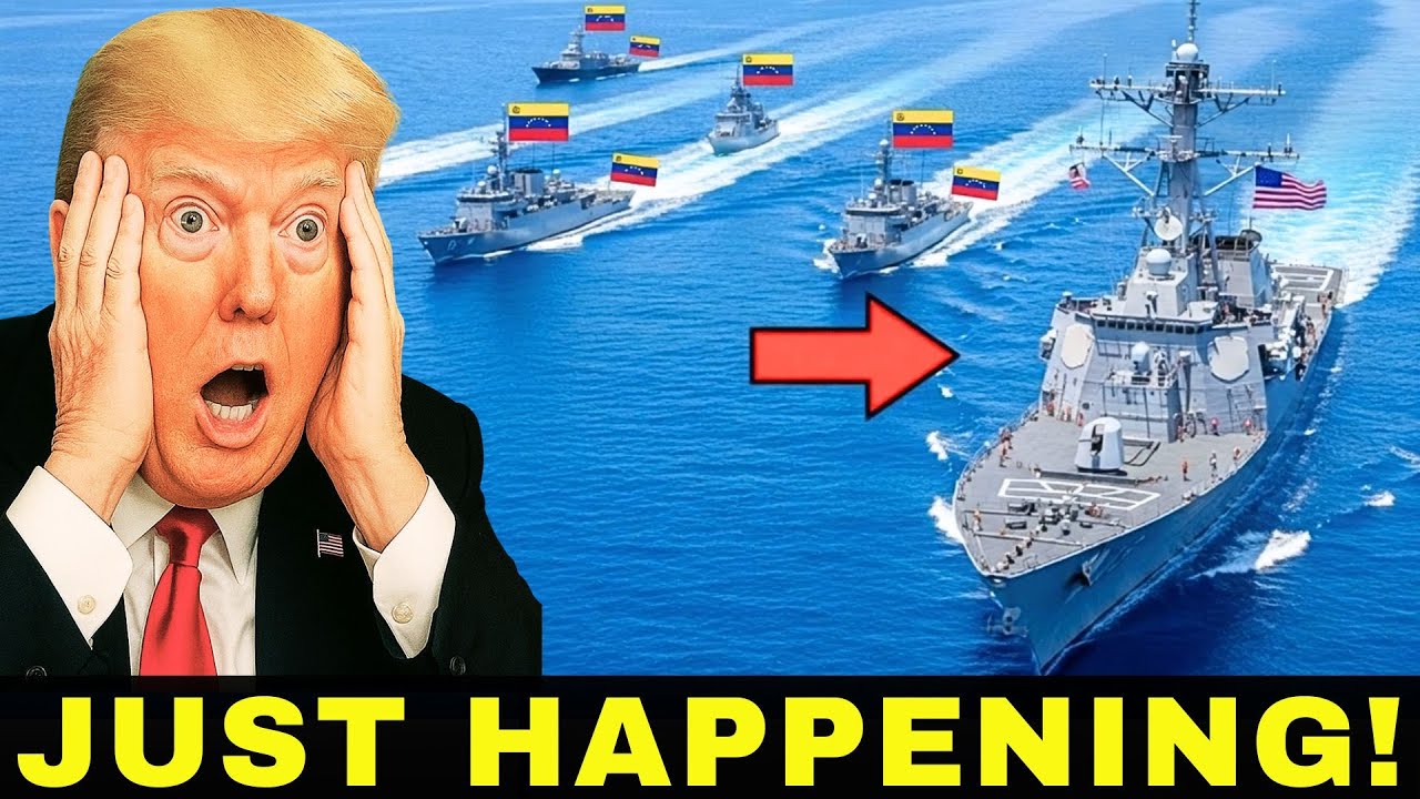 US Navy Ship Suddenly Surrounded by Venezuelan Forces — Seconds Later ...