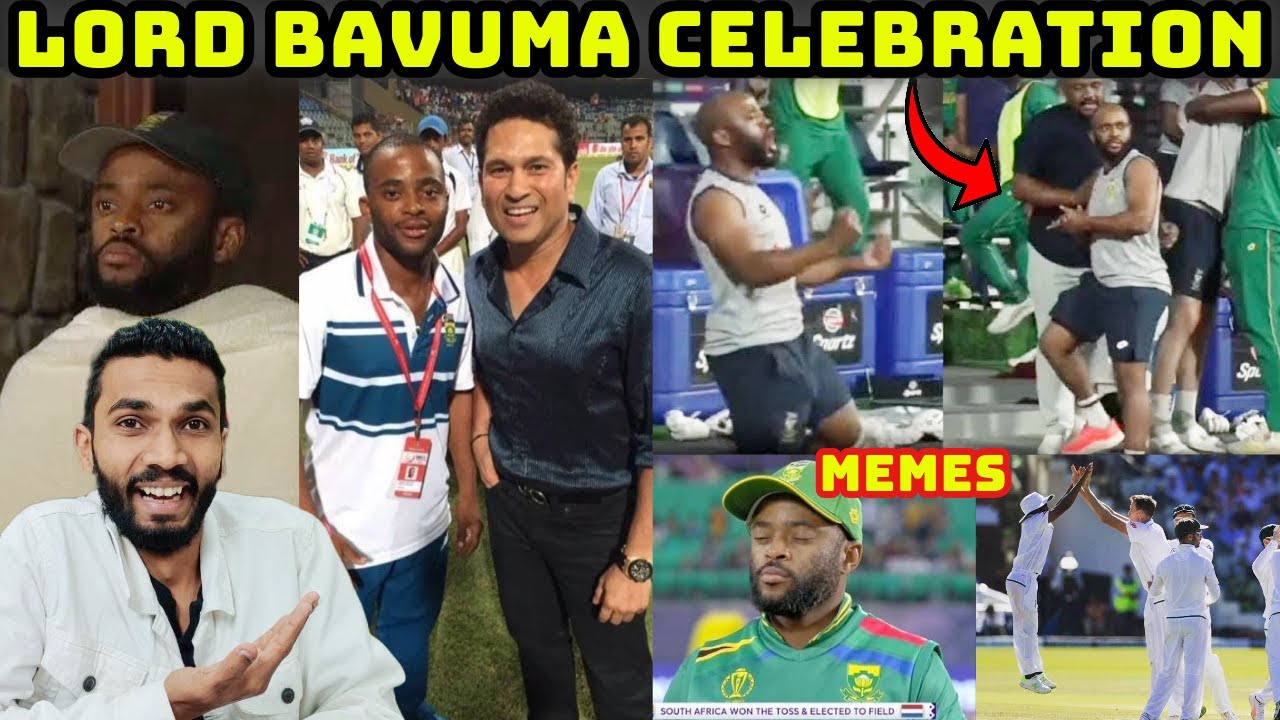 BAVUMA CELEBRATION VS PAKISTAN😂😂 LORD BAVUMA MEMES - YouTube