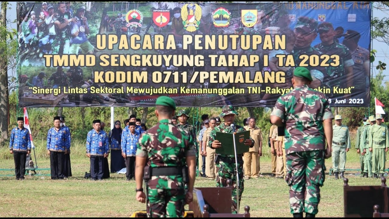 Upacara Penutupan TMMD Sengkuyung Tahap I TA. 2023 - YouTube