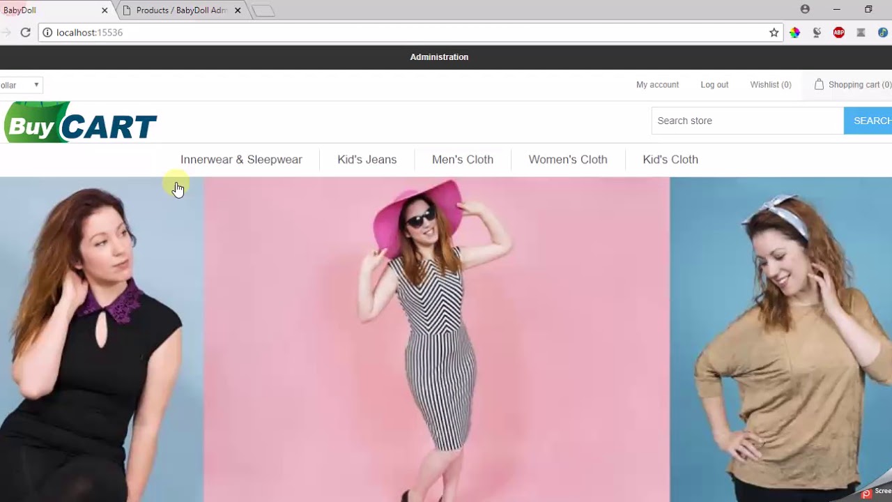 Ecommerce Website In Aspnet Mvc Part2 Youtube