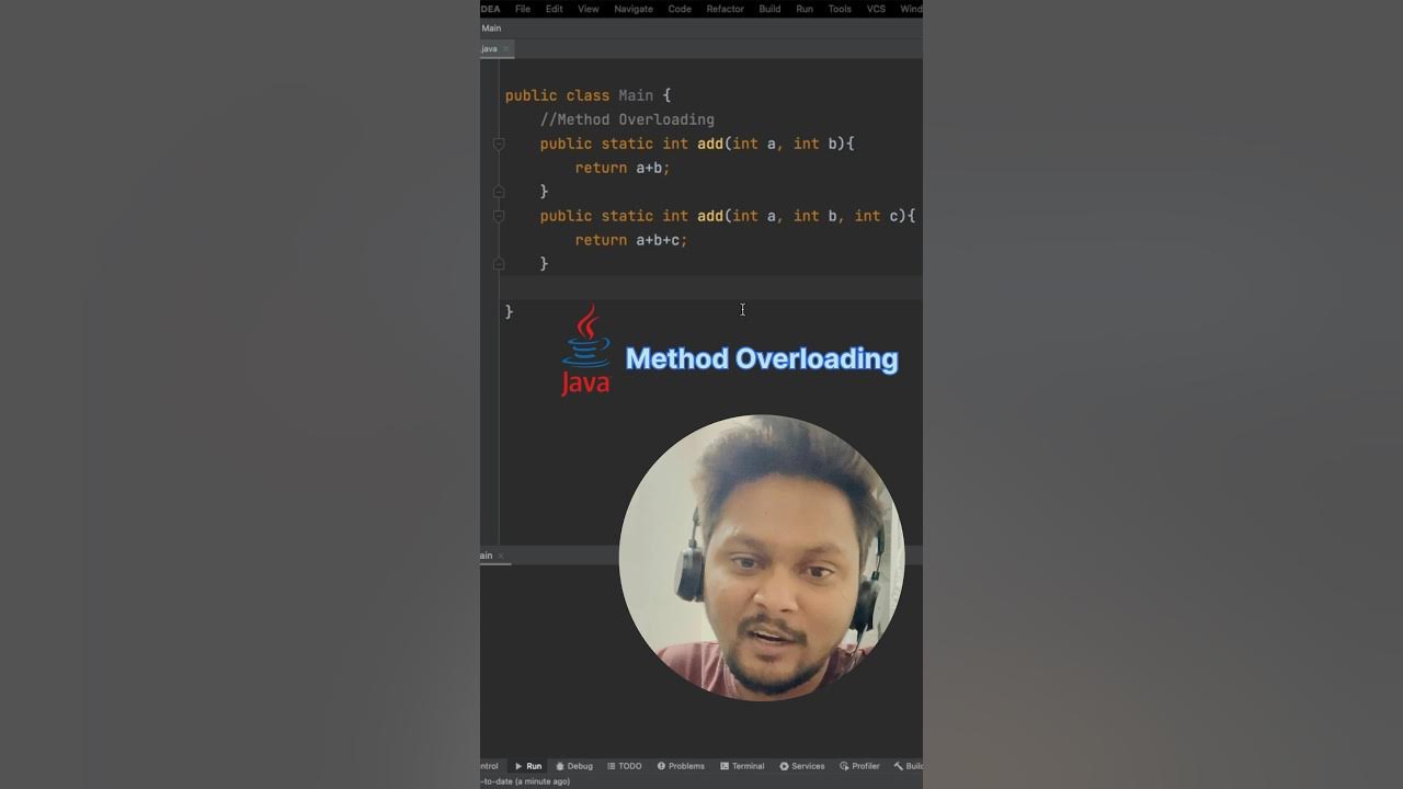 Method Overloading In Java Javaprogramming Java Code Programming Youtube