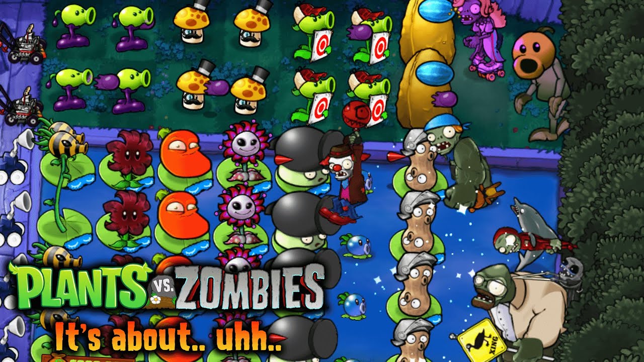 Plants vs Zombies It's About.. Uhh.. (Part 4) | Ninja Pear, Meteor ...