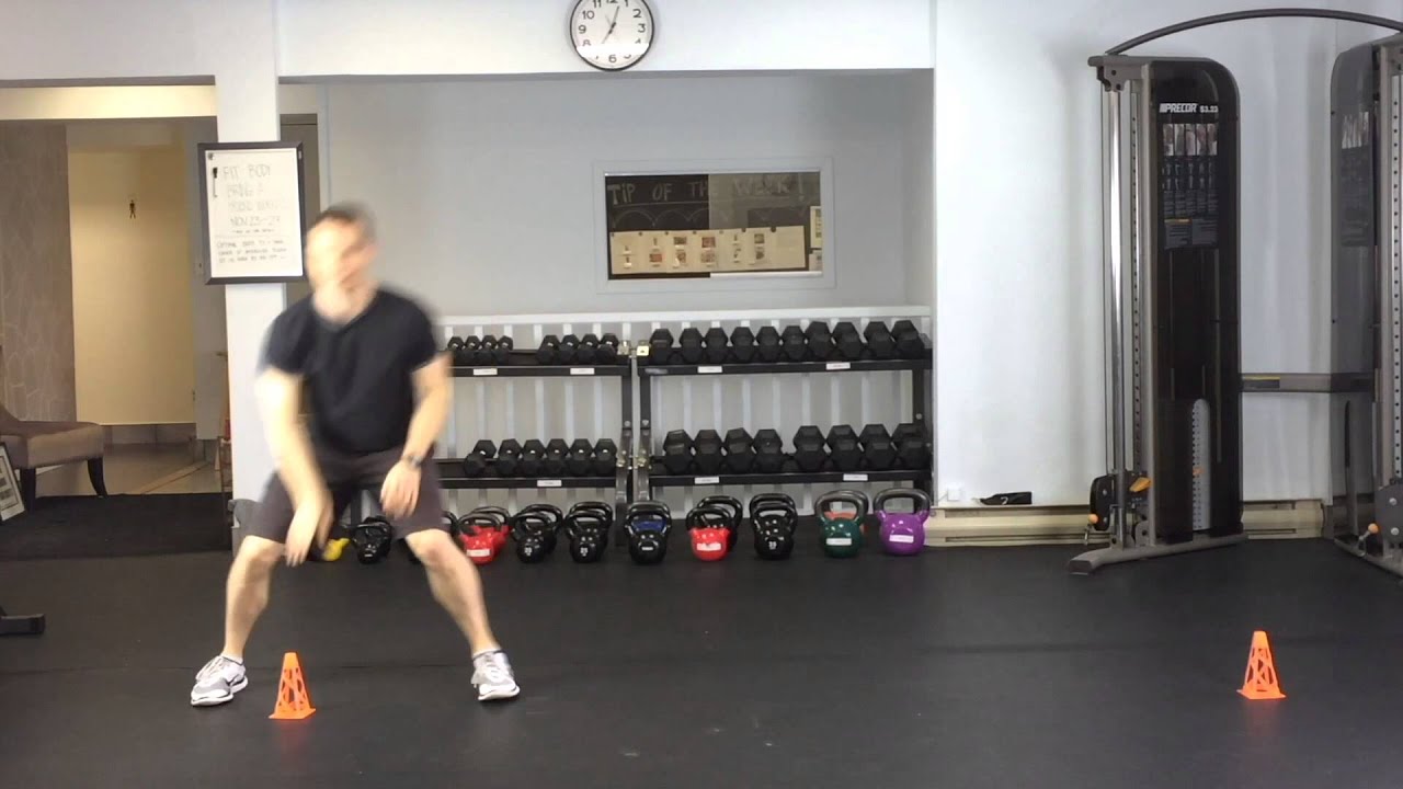 Cone Touch & Shuffle | Exercise Library - YouTube