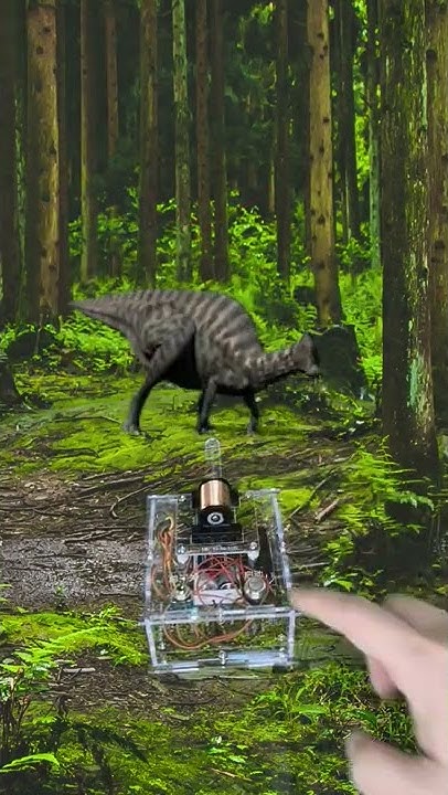 Arduino project hunting dinosaurs with electromagnetic artillery invention electronic DIY - YouTube