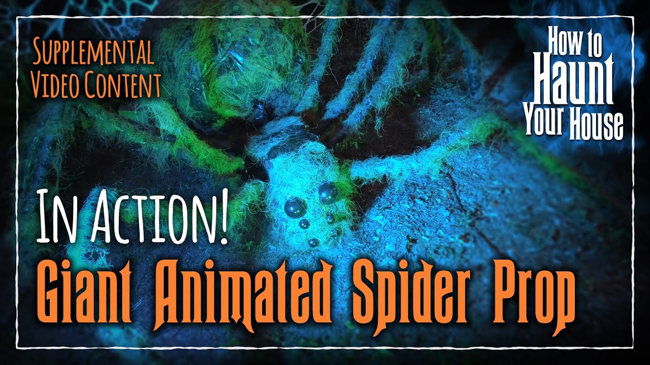 Giant Animated Spider Prop - YouTube