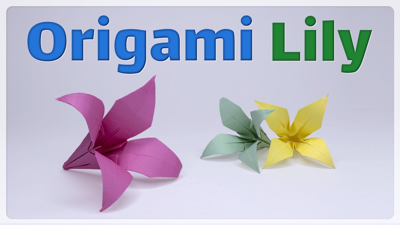 How to Make Origami Lily out of Paper | Origami Lily - YouTube