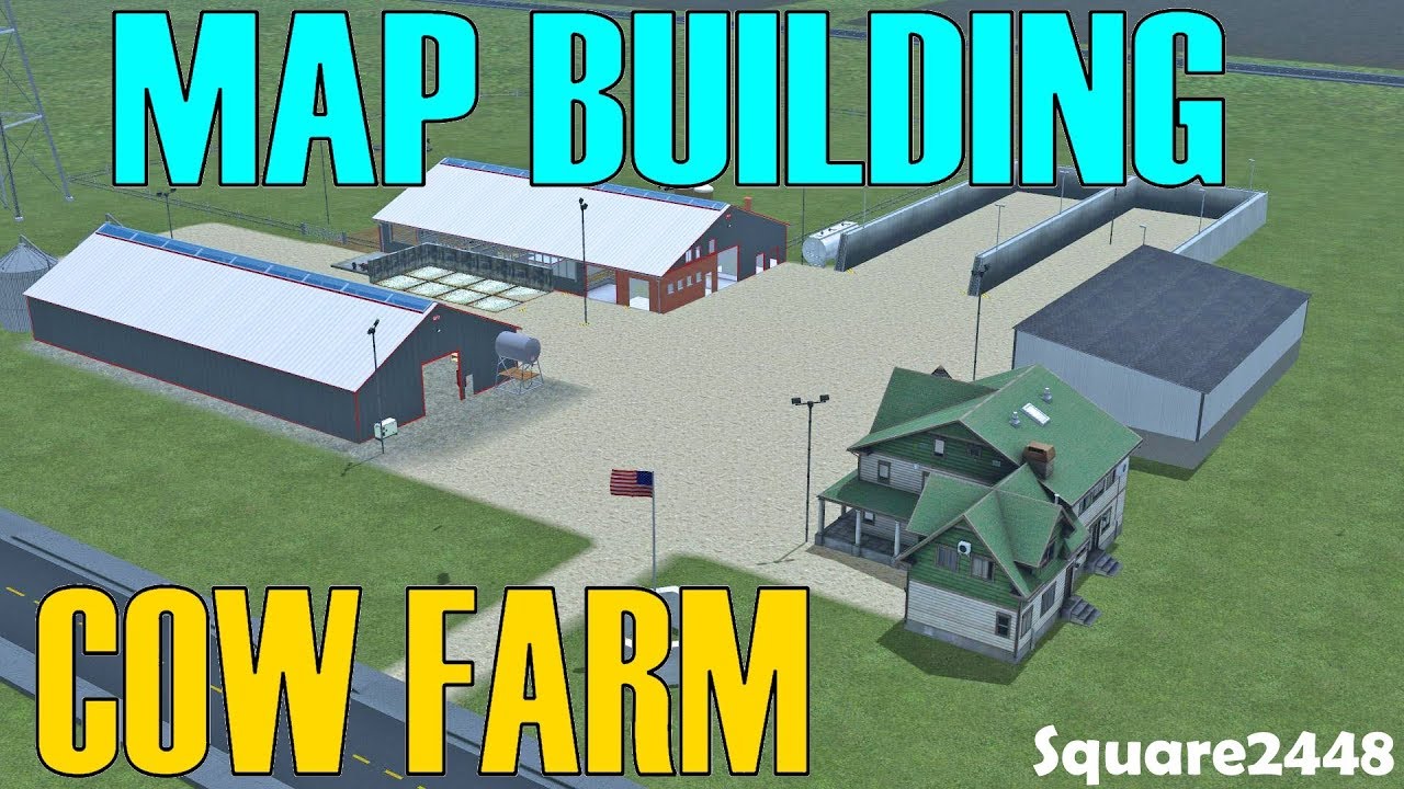 Farming Simulator 17 Map Building Cow Farm Youtube