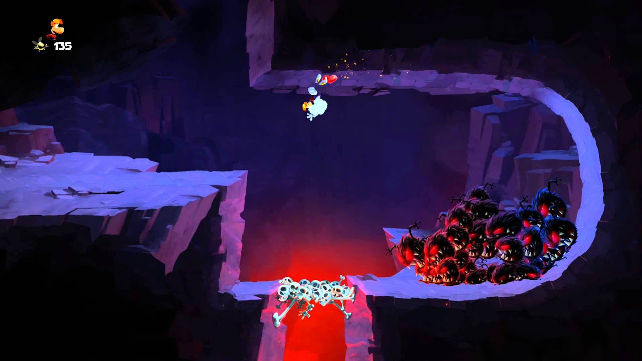 Rayman Legends 100% Walkthrough Part 25 - World 5 - Shields Up... And ...