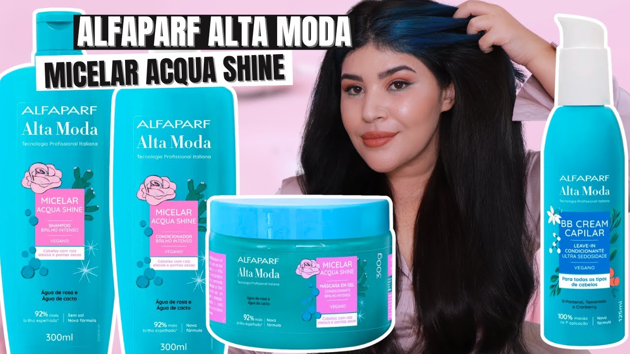 💙Hidratação capilar ALFAPARF ALTA MODA MICELAR AQUA SHINE - YouTube
