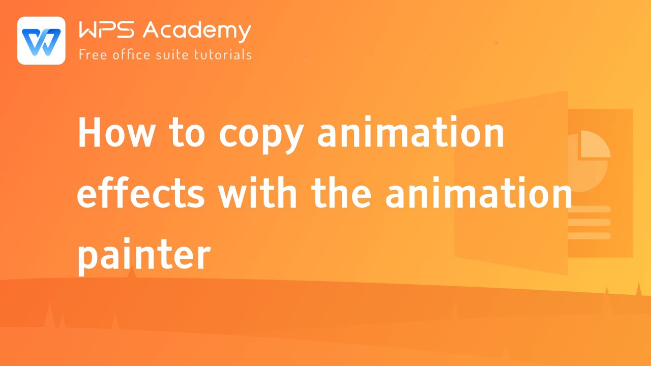 WPS Academy 1 7 1 PPT How To Copy Animation Effects With The Animation Painter YouTube WPS Academy 1 7 1 PPT How To Copy Animation Effects With The Animation Painter YouTube