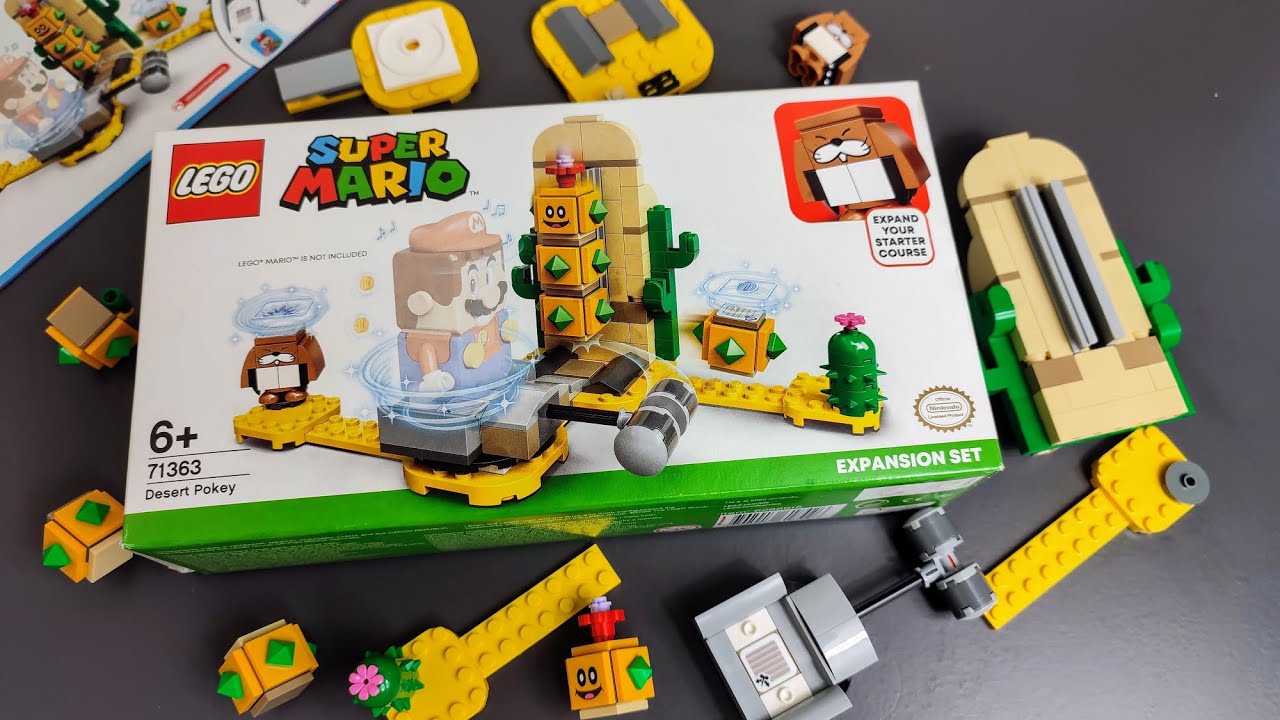 LEGO Super Mario Desert Pokey Unbox and Play ! Expansion Set 71363 ...