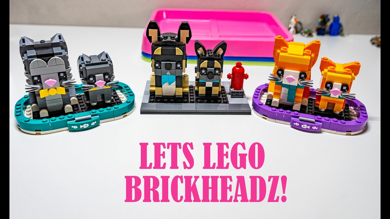 Lego Build - Brick Headz - Animals - YouTube