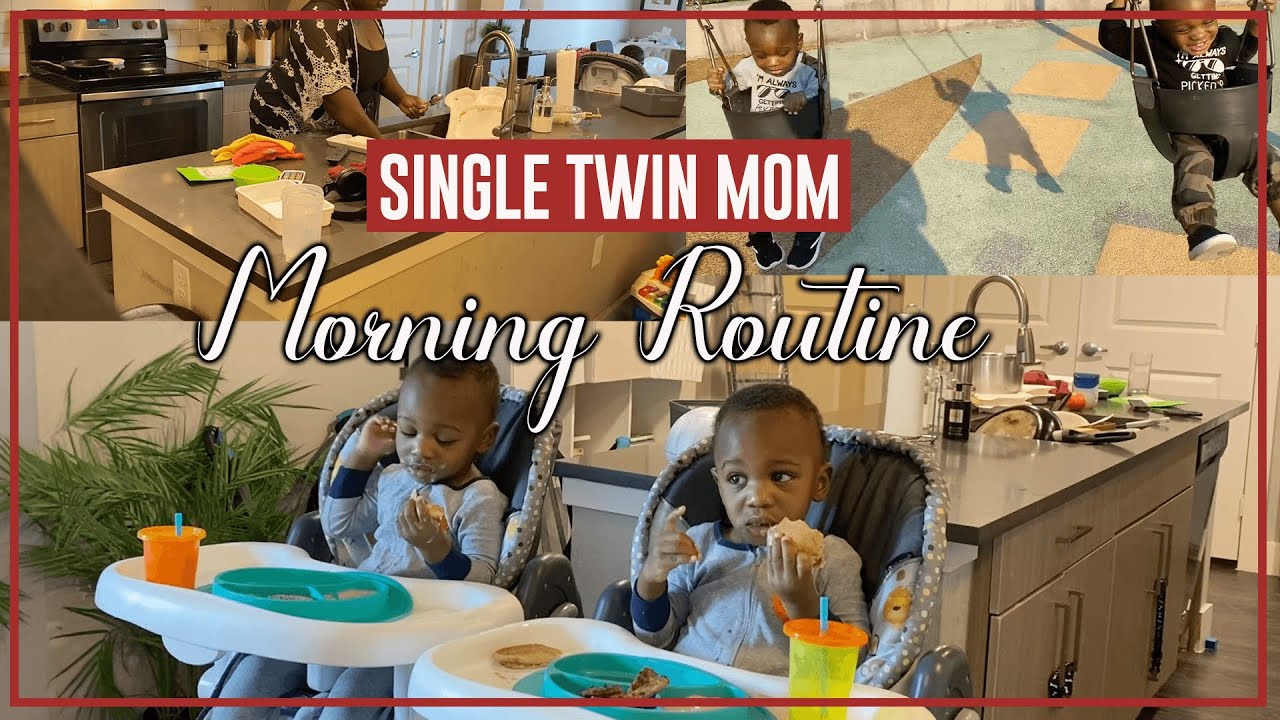 A VERY REALISTIC MOM MORNING ROUTINE | SINGLE TWIN MOM MORNING ROUTINE ...