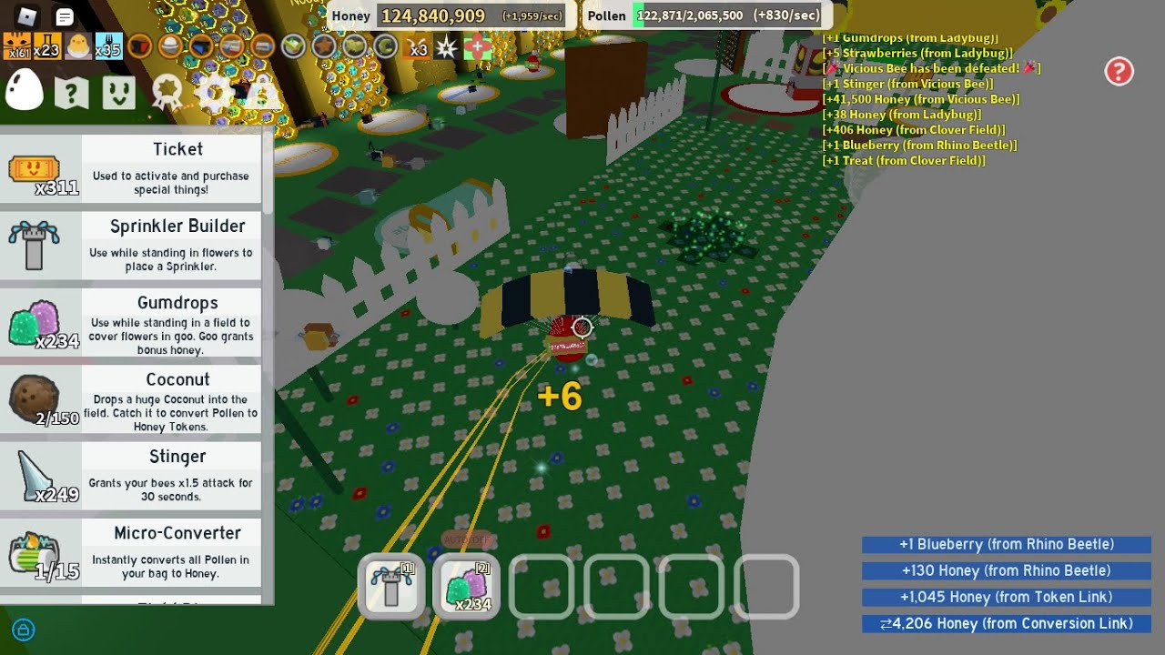 Finally getting the Vicious Bee! | Roblox Bee Swarm Simulator - YouTube