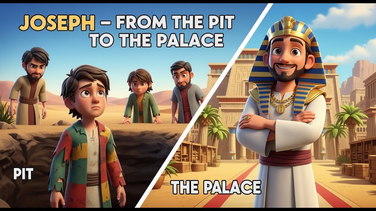 Joseph – From the Pit to the Palace | Bible Story for Kids & Families ...