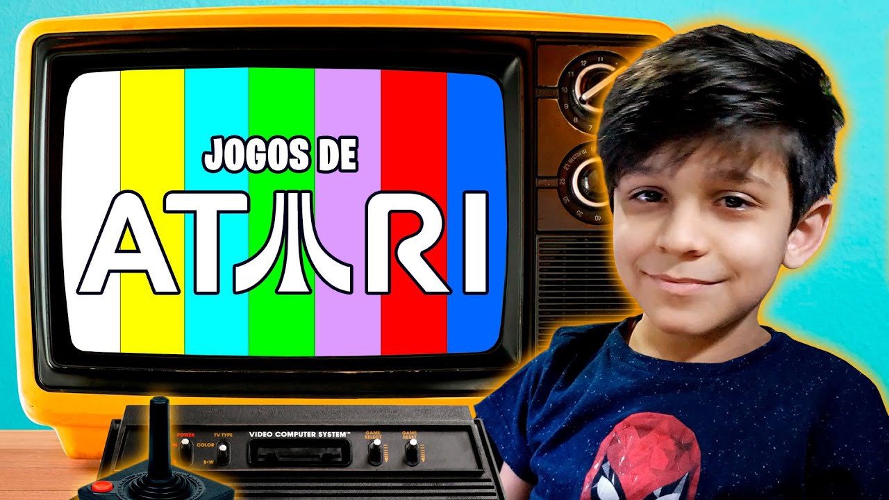 Jogos de Atari 2600!!! Criança jogando Atari e comentando!!! Retro ...