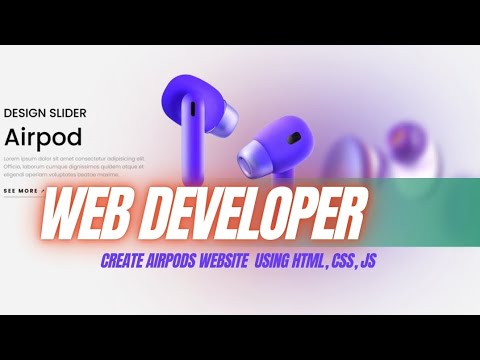 Create an AirPods Website using HTML, CSS, and JavaScript | Web ...