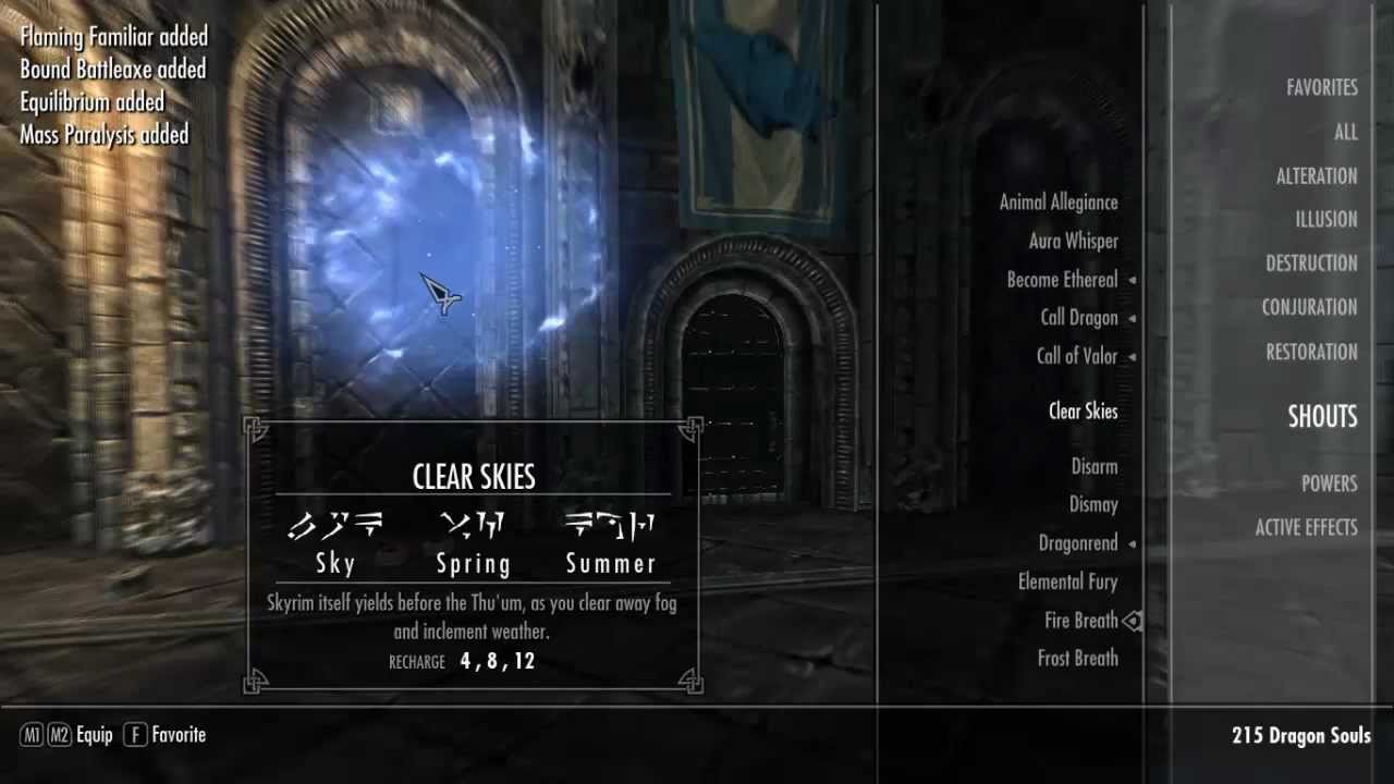 Skryim Tutorial - All Shouts, Spells, And Words Of Power UPDATED - YouTube
