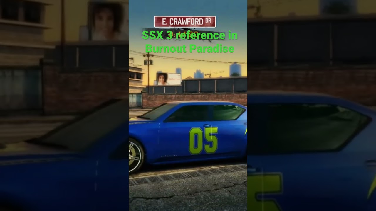 DJ Atomika references SSX 3 in Burnout paradise! - YouTube