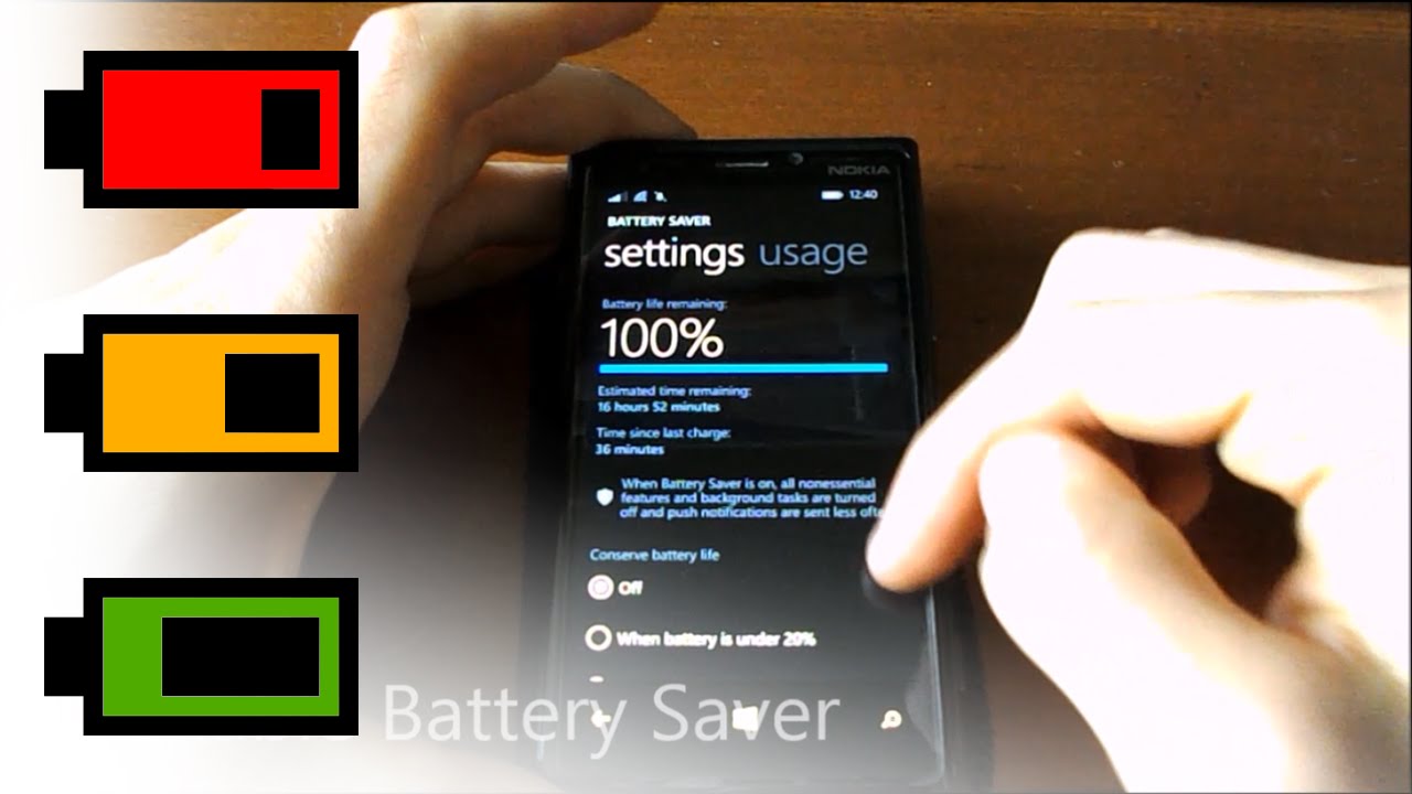 All tips for saving battery on Windows Phone 8.1 | 20 tips! [DEFINITIVE ...