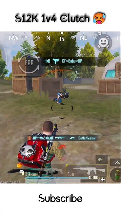 S12K 1v4 clutch 🥵 #shorts #bgmi #viral #pubg #pubgmobile #pubglive - YouTube