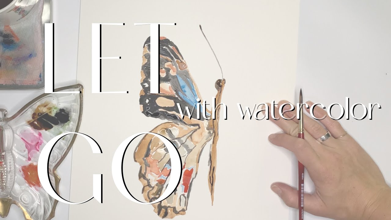 how to paint a watercolor butterfly with opacity techniques! - YouTube